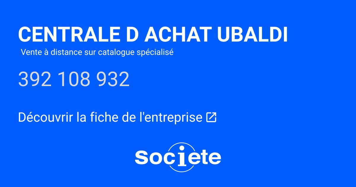 Société CENTRALE D ACHAT UBALDI à CARROS (06510). Chiffre d'affaires ...