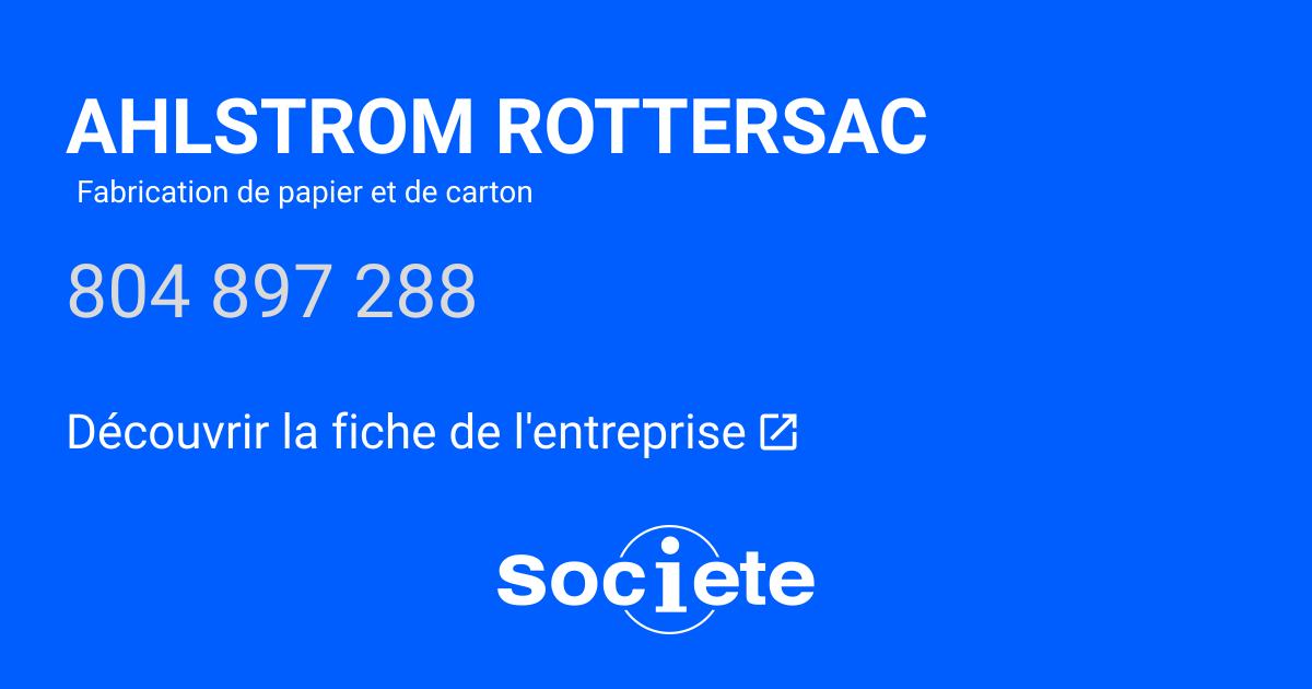 Société AHLSTROM ROTTERSAC à LALINDE (24150). Chiffre d'affaires ...