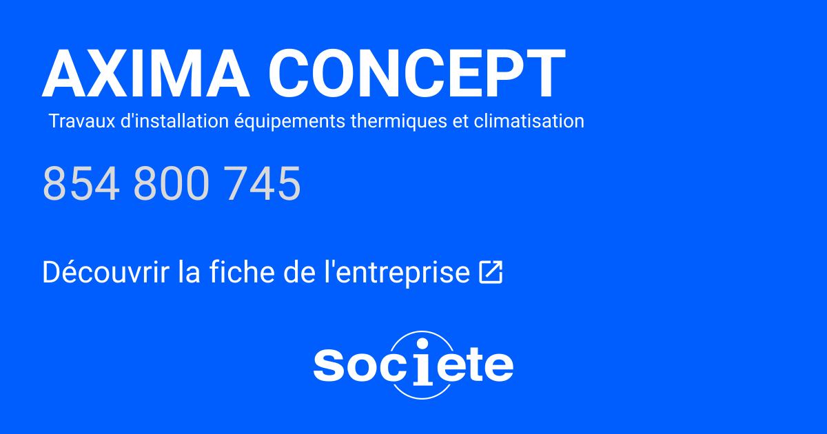 Société AXIMA CONCEPT à COURBEVOIE (92400). Chiffre d'affaires ...