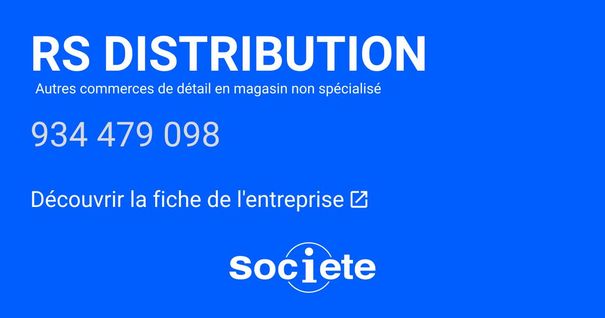 Société RS DISTRIBUTION à MARSEILLE (13010). Chiffre d'affaires ...