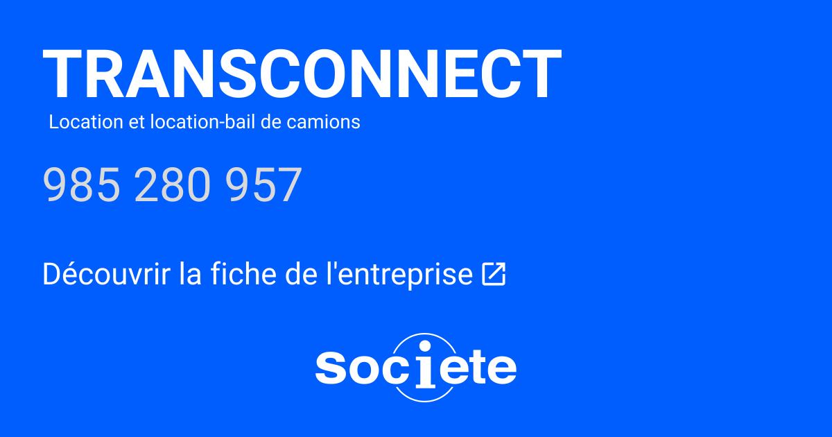Société TRANSCONNECT à MARSEILLE (13002). Chiffre d'affaires, bénéfice ...